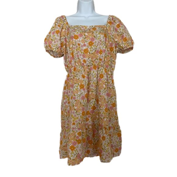 Chloe & Renee | Dresses | Chloe Renee Cottage Core Floral Print Peasant ...